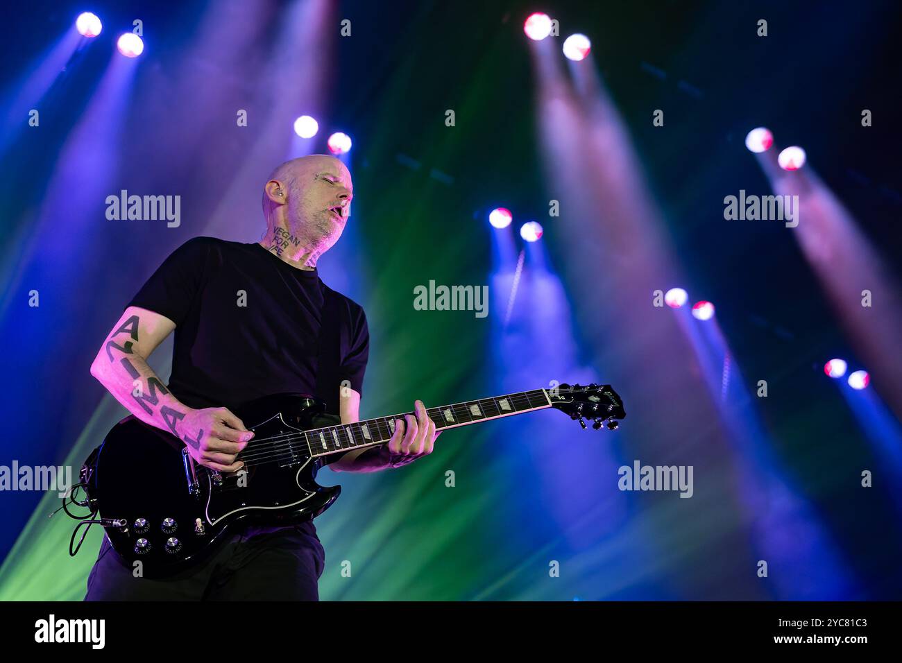 LONDON, ENGLAND: Moby performing at The O2 Arena. Featuring: Moby Where ...