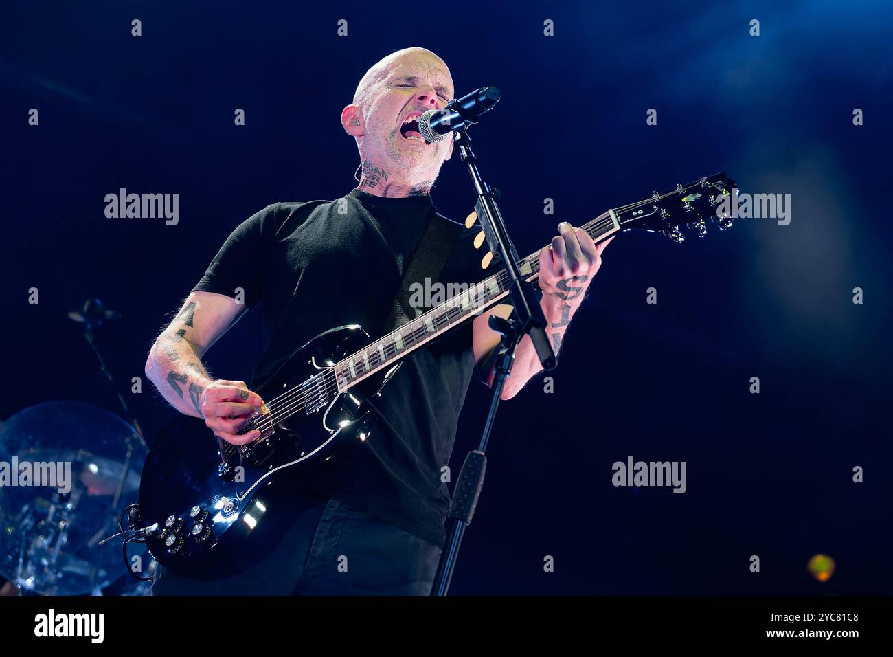 LONDON, ENGLAND: Moby performing at The O2 Arena. Featuring: Moby Where ...
