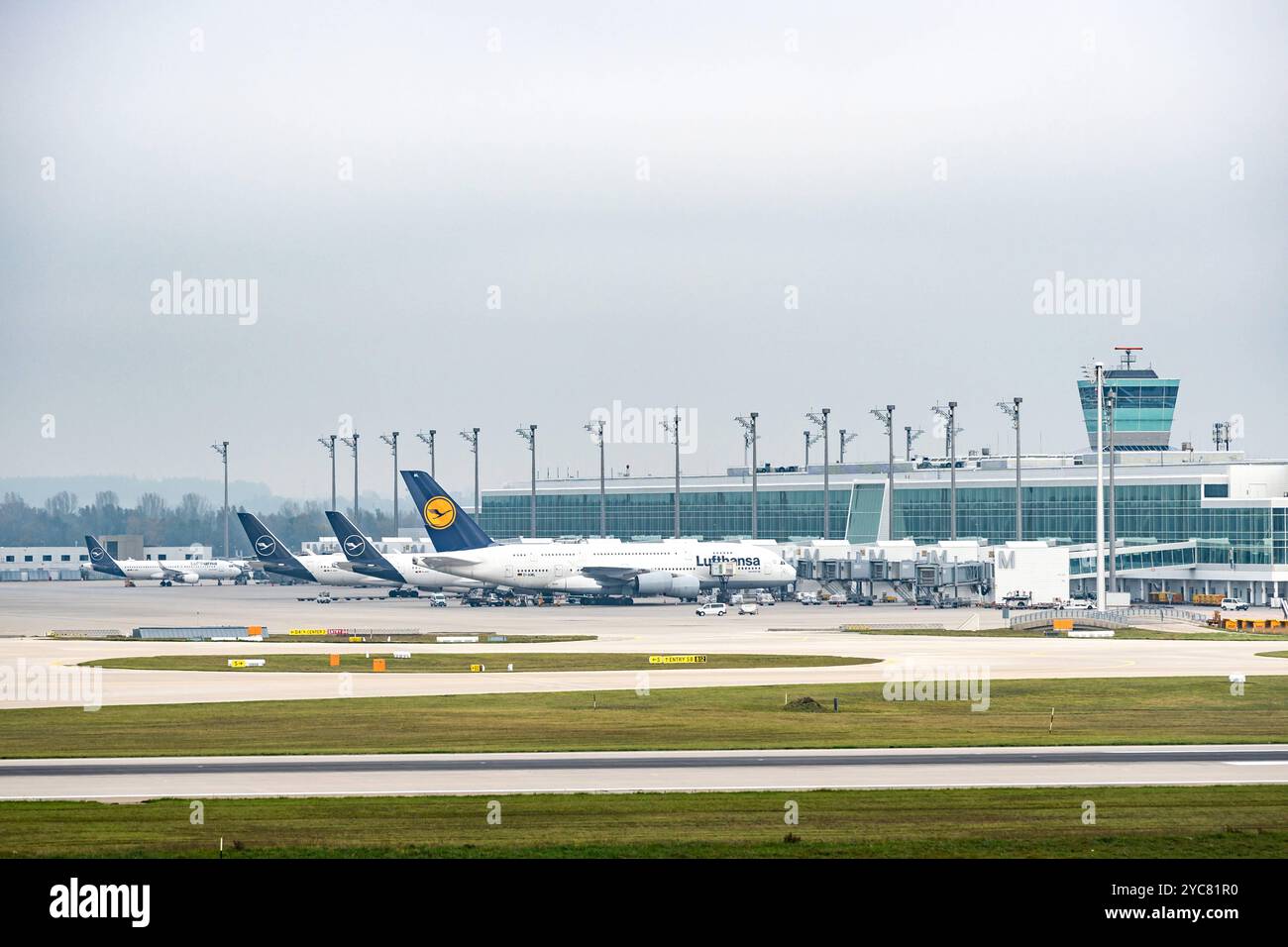 Munich, Bavaria, Germany - October 21, 2024: Lufthansa Airline aircraft ...