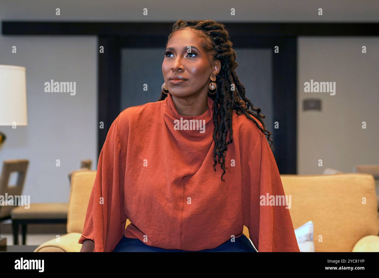 Jotaka Eaddy, founder of Win With Black Women poses for a photo Sept ...