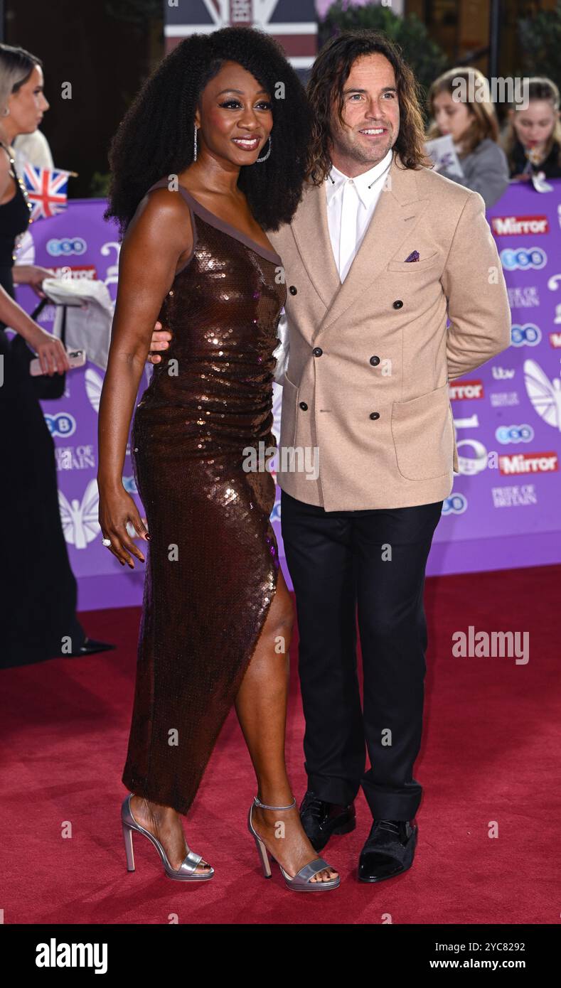 London, UK. October 21st, 2024. Beverley Knight and James O'Keefe ...