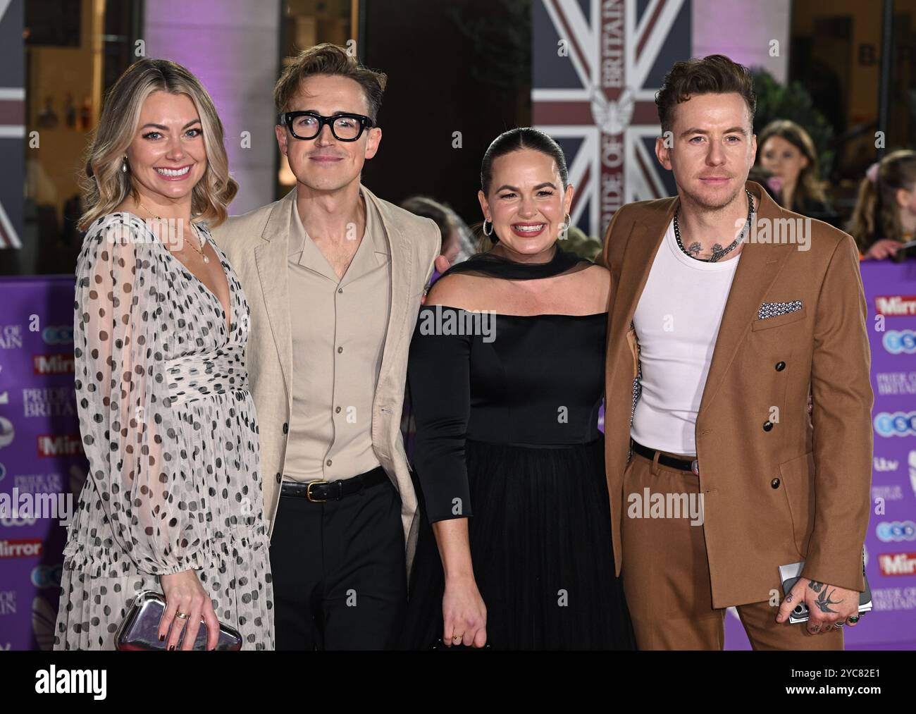 London, UK. October 21st, 2024. Tom Fletcher, Georgia Jones, Giovanna ...