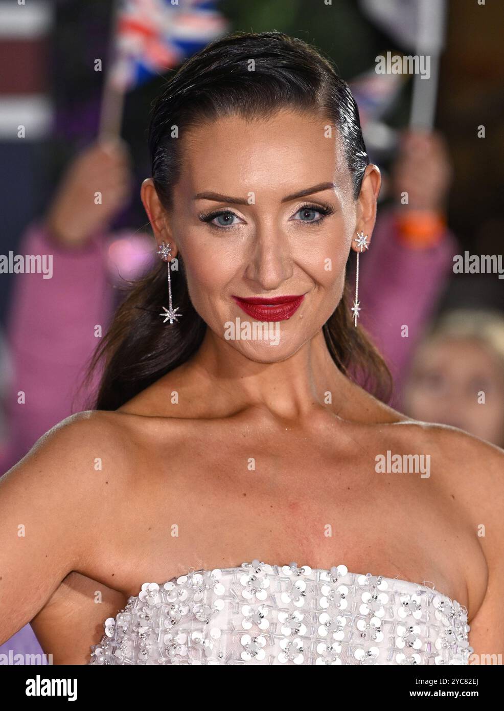 London, UK. October 21st, 2024. Catherine Tyldesley arriving at the ...