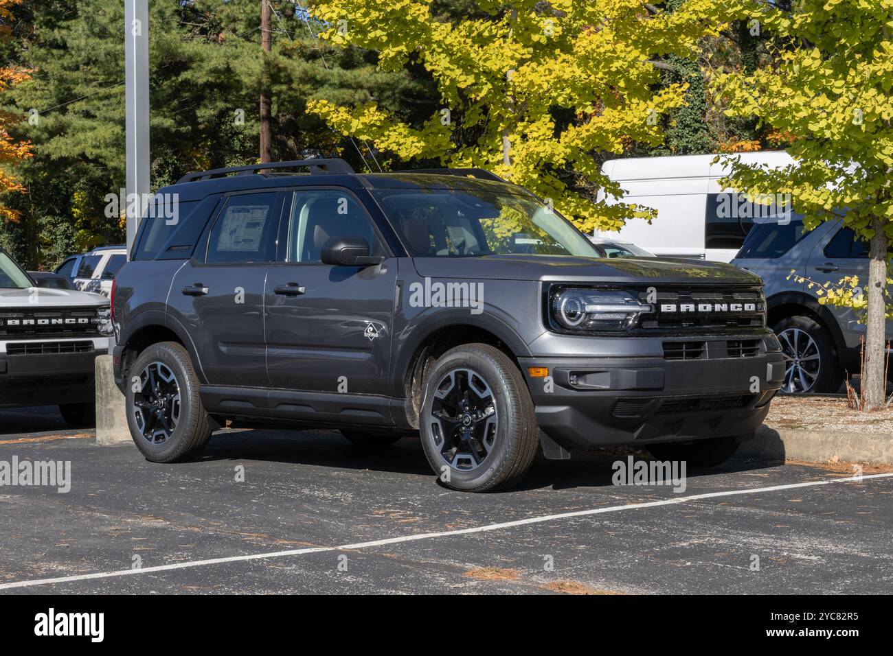 Indianapolis - October 20, 2024: Ford Bronco Sport Outer Banks display ...