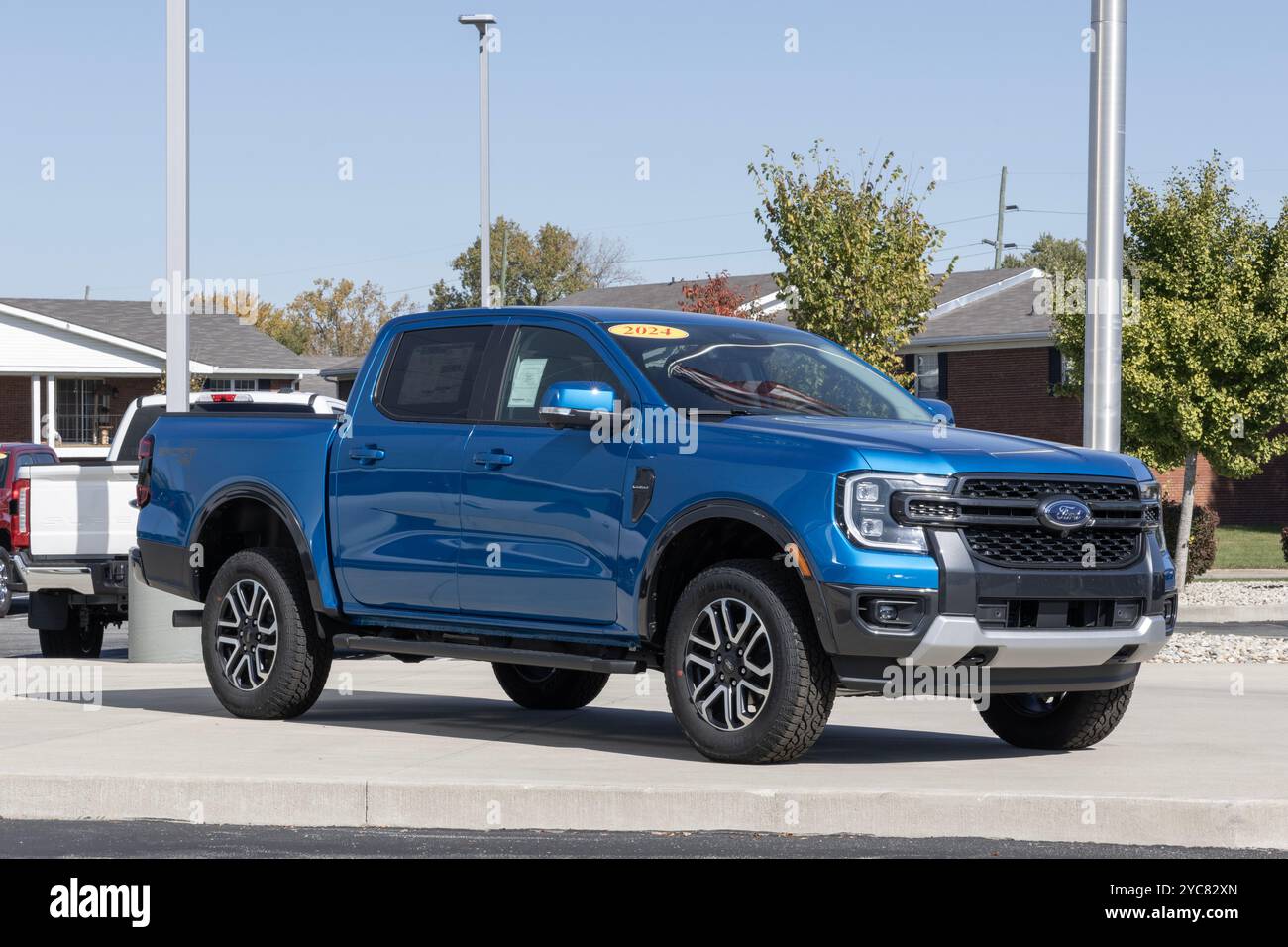 Kokomo - October 20, 2024: Ford Ranger Supercrew 4X4 Lariat display at ...