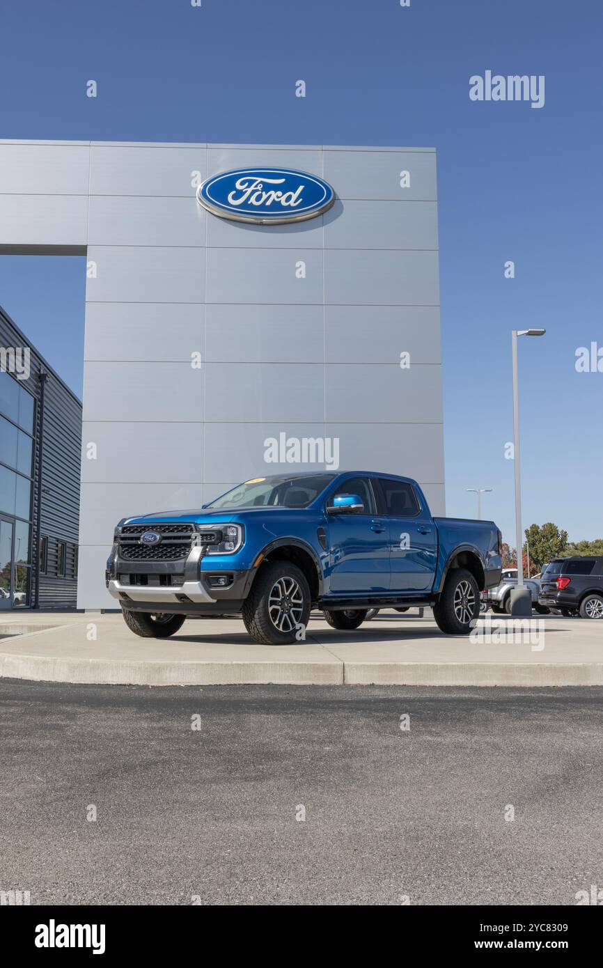 Kokomo - October 20, 2024: Ford Ranger Supercrew 4X4 Lariat display at ...