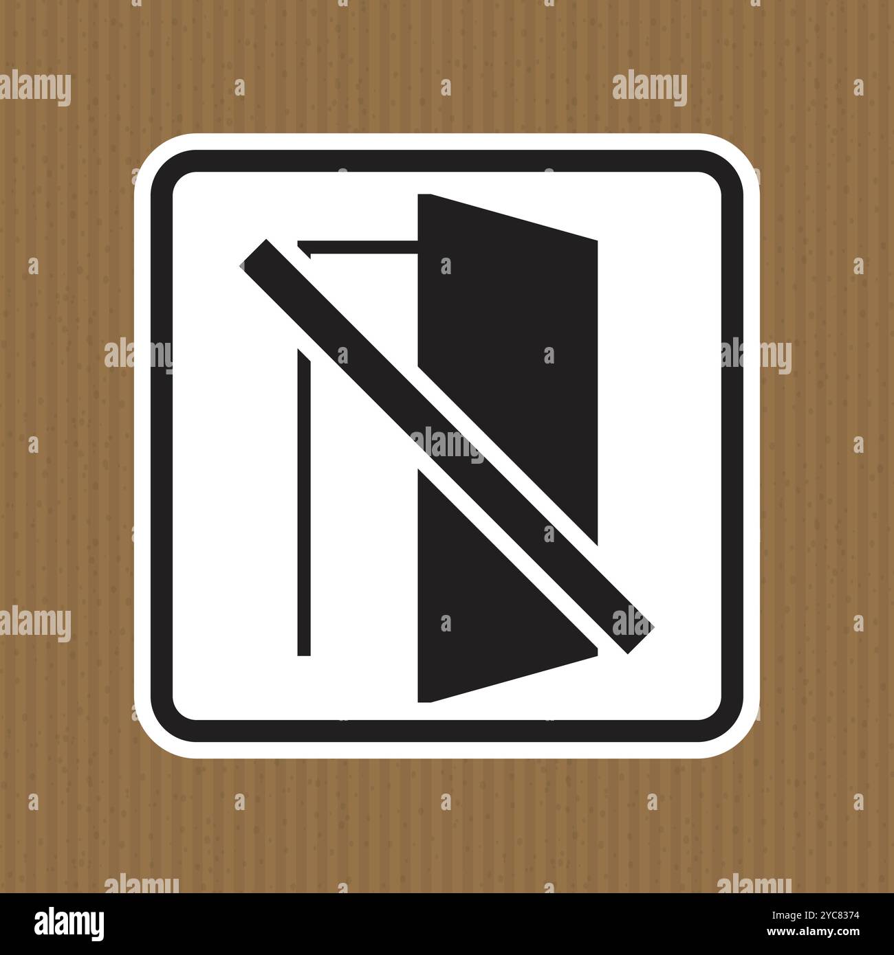 A clear no entry sign depicting a prohibition symbol, suitable for ...