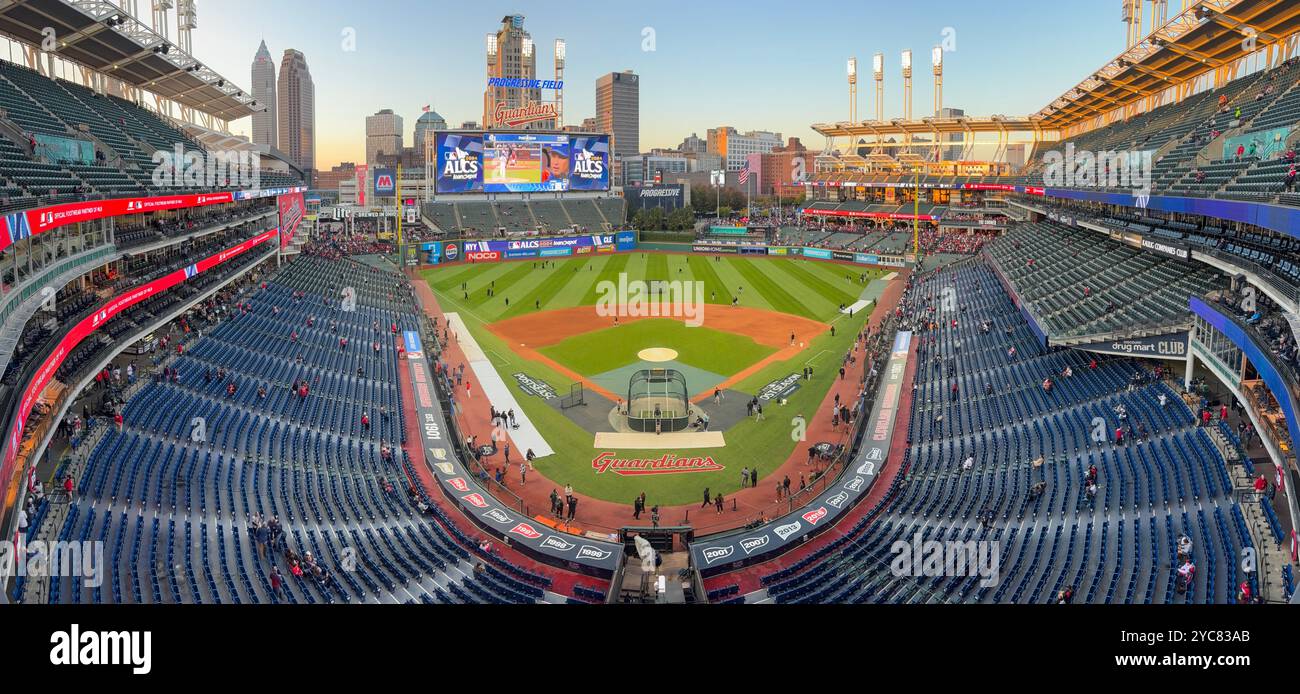 Cleveland - October 18, 2024: Progressive Field panorama, home of the ...