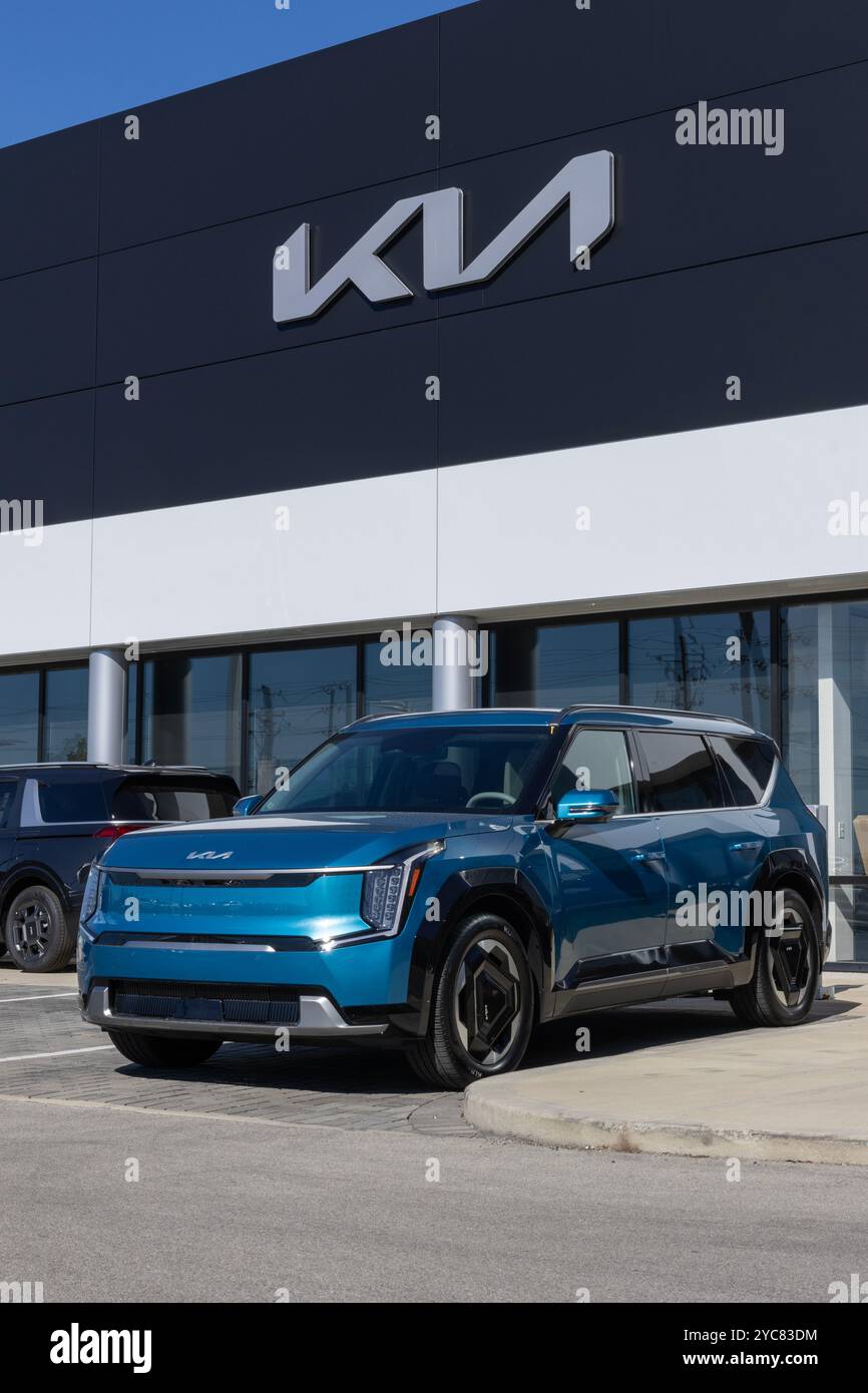 Indianapolis - October 20, 2024: Kia EV9 Land Electric Vehicle display ...