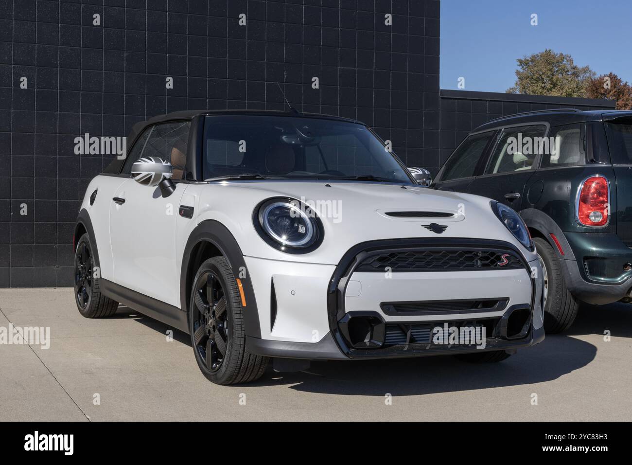 Indianapolis - October 20, 2024: MINI Cooper Convertible display. MINI ...