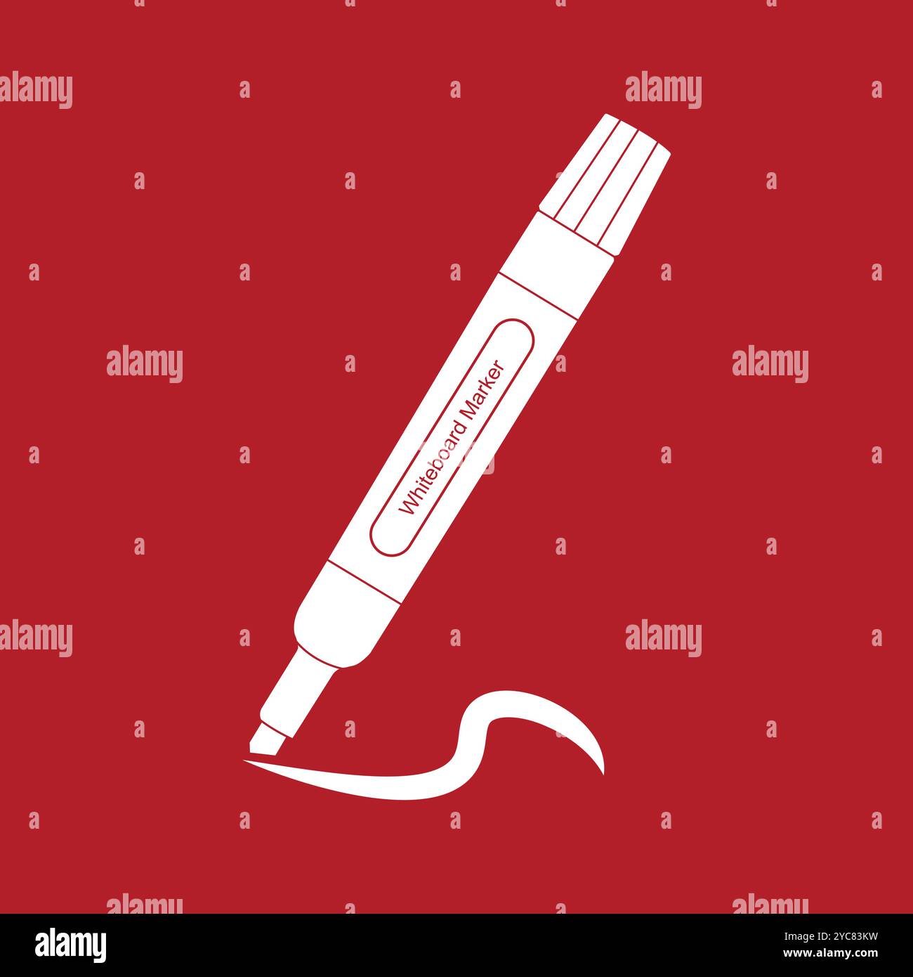 whiteboard marker icon vector illustration symbol design Stock Vector ...
