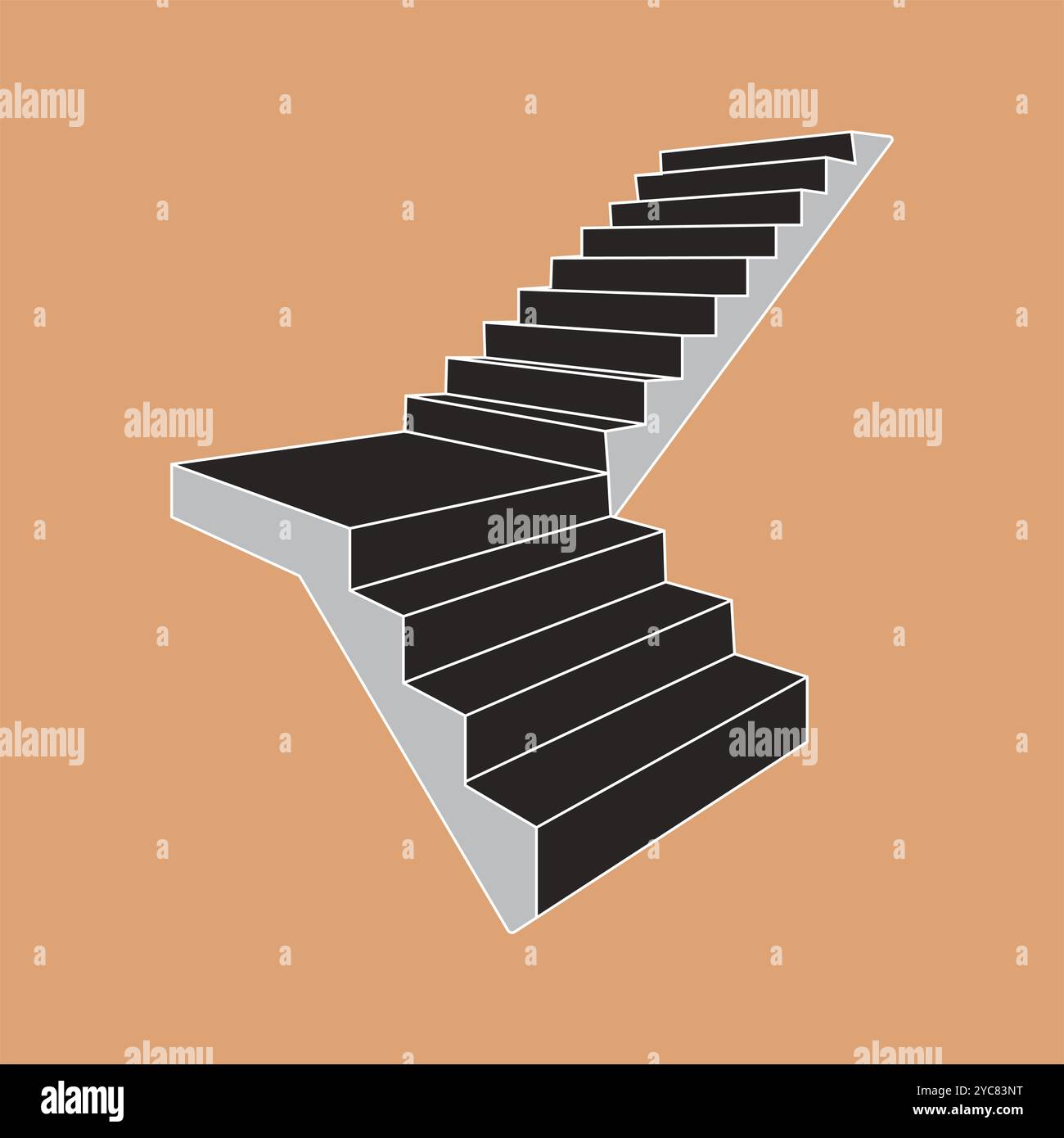 stair icon vector illustration symbol design Stock Vector Image & Art ...