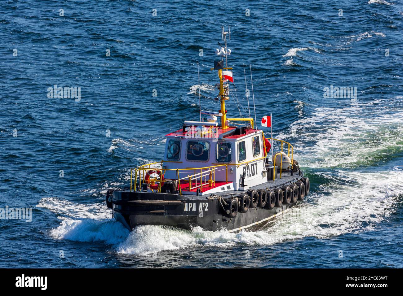 Pilot Boat, Corner Brooke, Newfoundland, Canada Stock Photo - Alamy