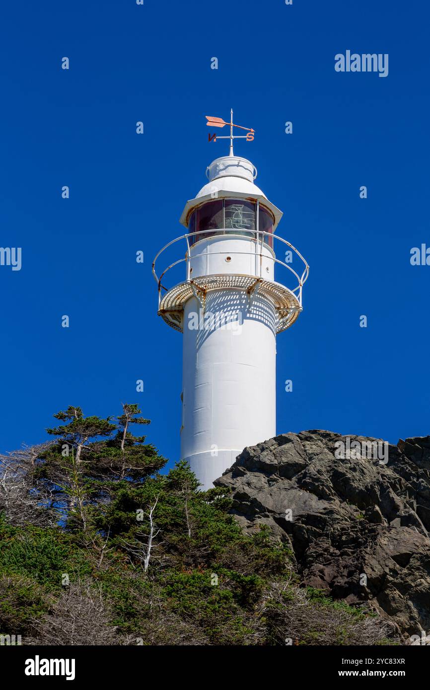 Lobster Head Cove Lighthouse, Rocky Harbour, Newfoundland, Canada Stock ...