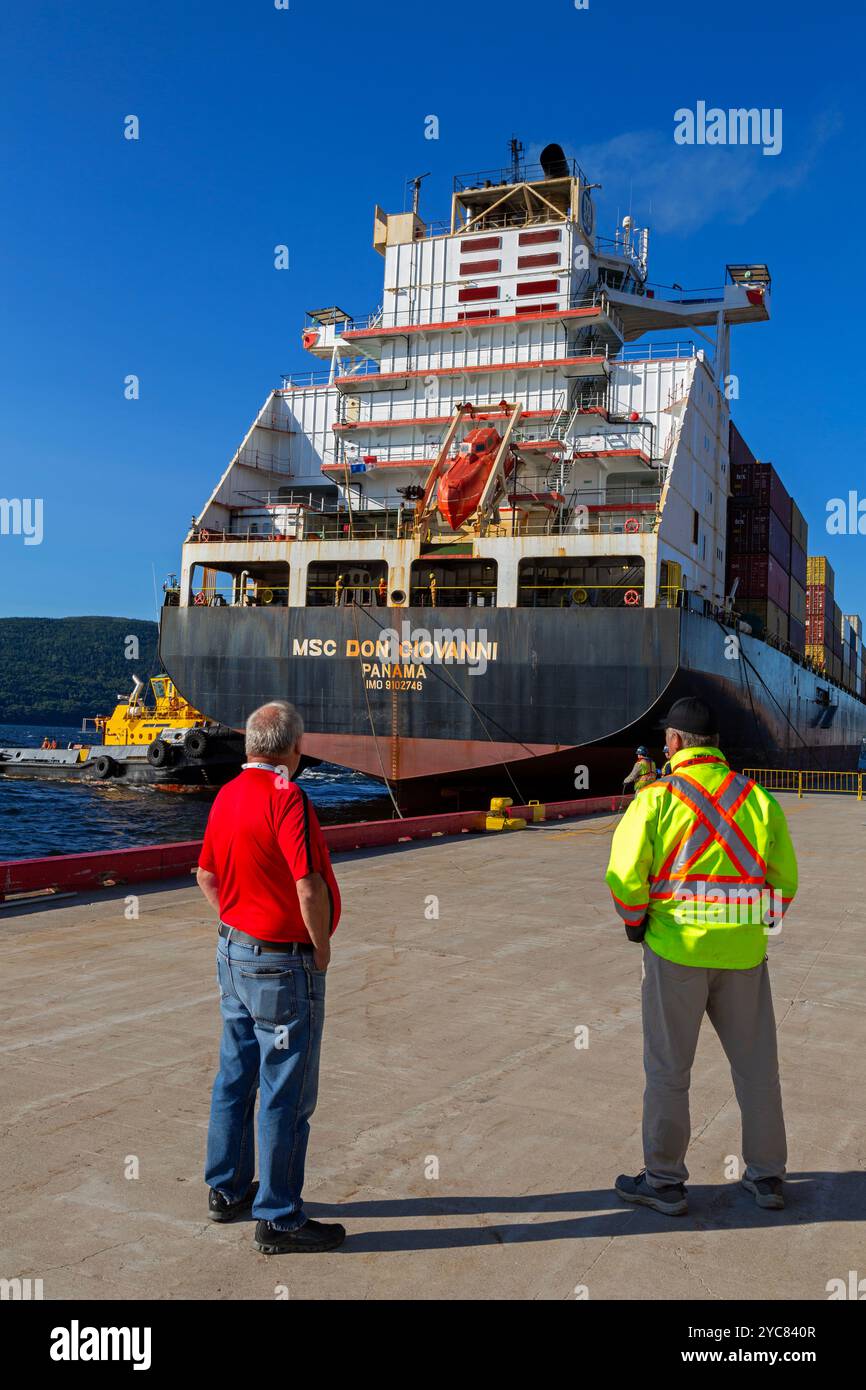 Cargo Ship, Corner Brooke, Newfoundland, Canada Stock Photo - Alamy