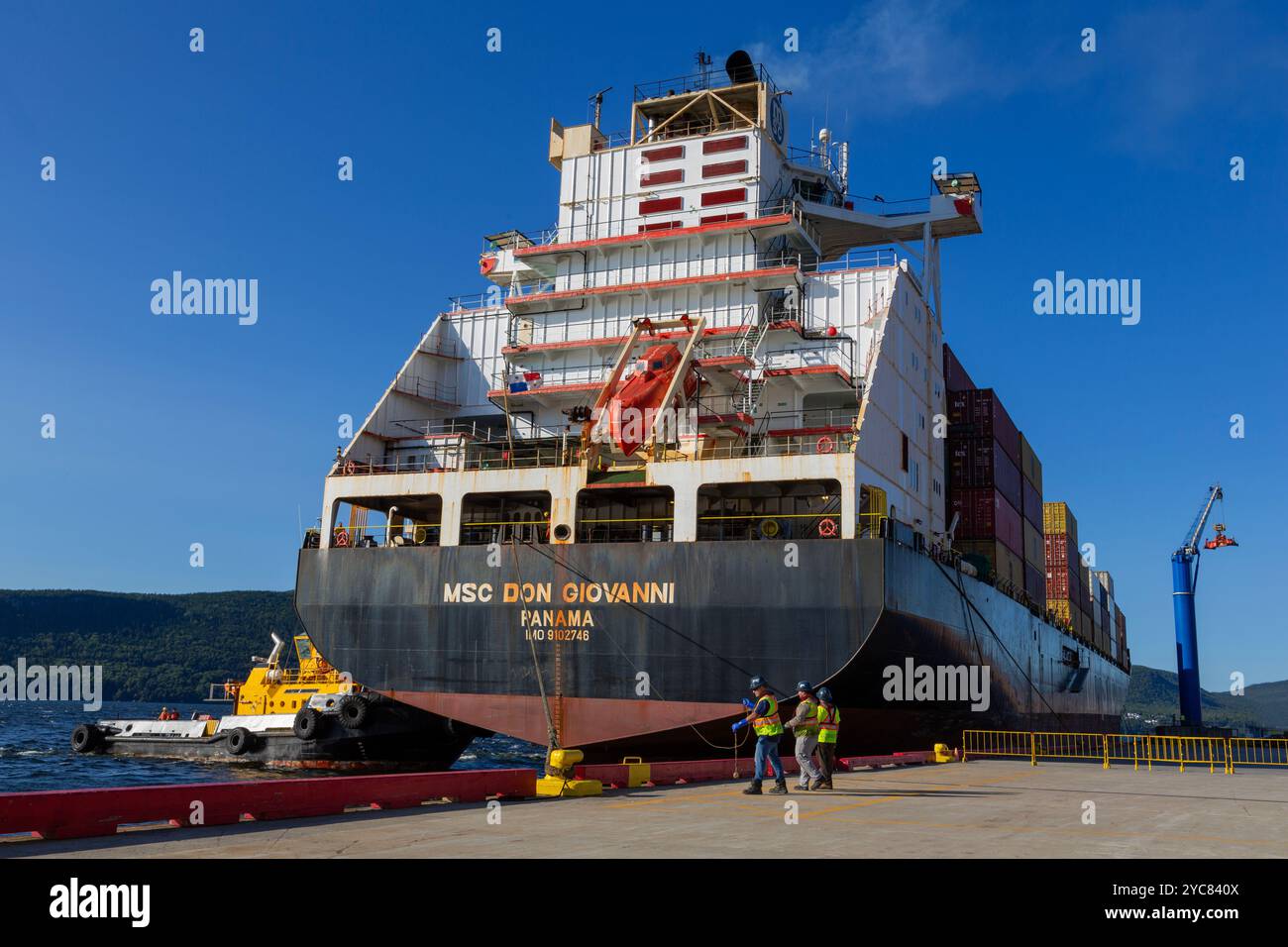 Cargo Ship, Corner Brooke, Newfoundland, Canada Stock Photo - Alamy