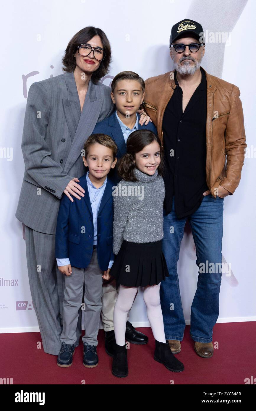 Madrid, Spain. 21st Oct, 2024. Paz Vega, Daniel Navarro, Roberto ...