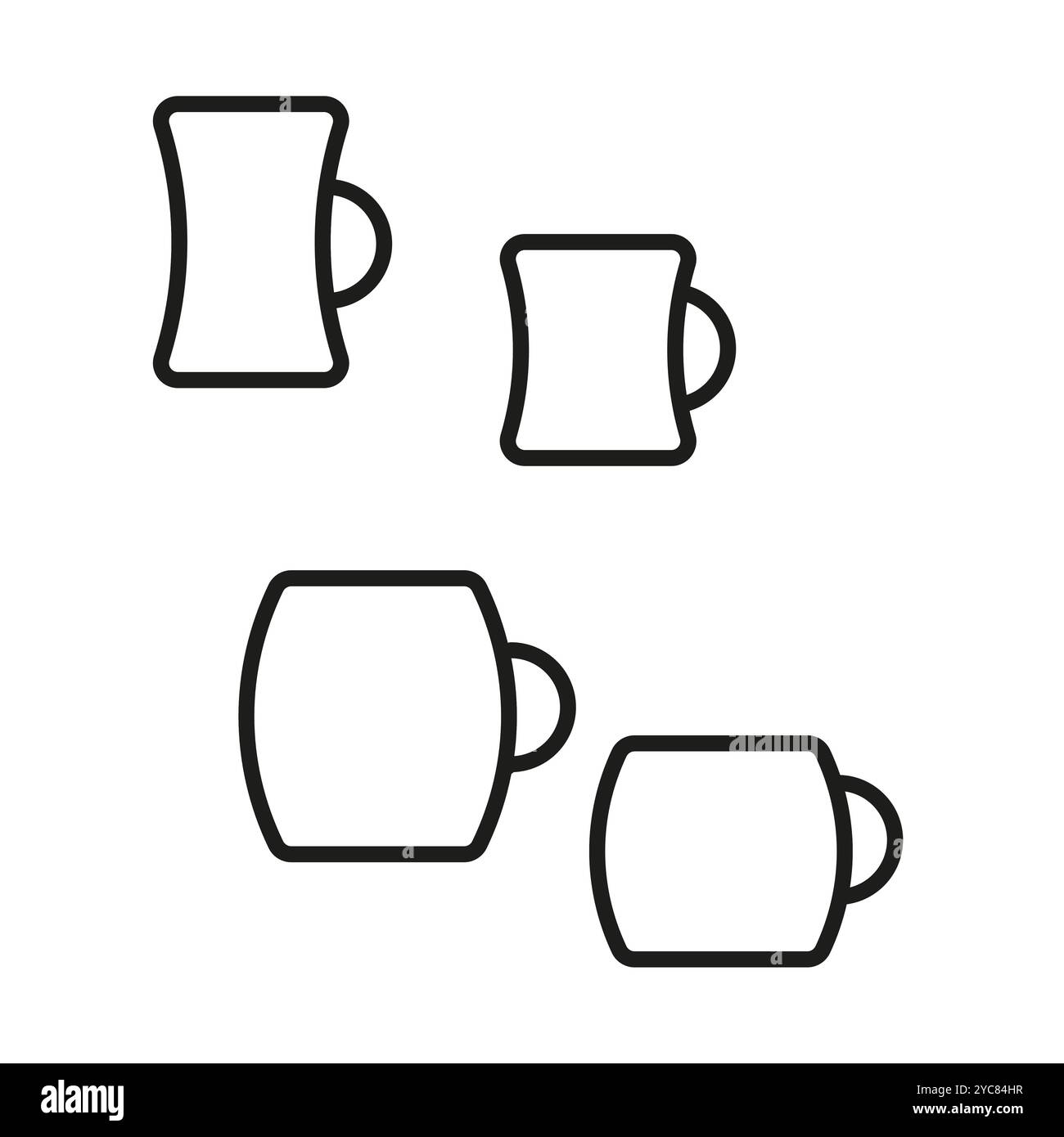Drinking vessel cup mug Stock Vector Images - Alamy