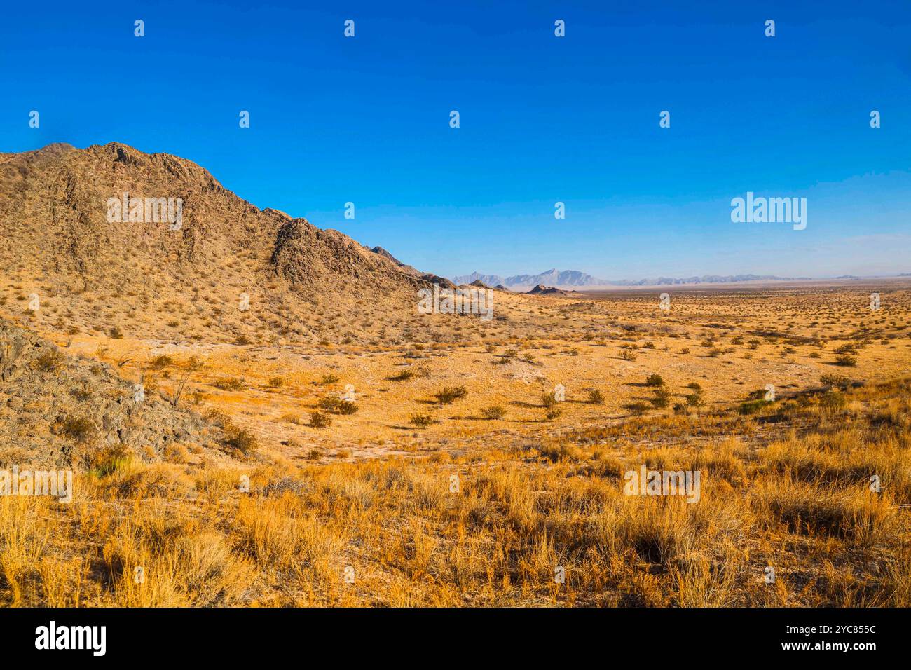Mountain and valley of grassland, dry scrubland among other desert ...
