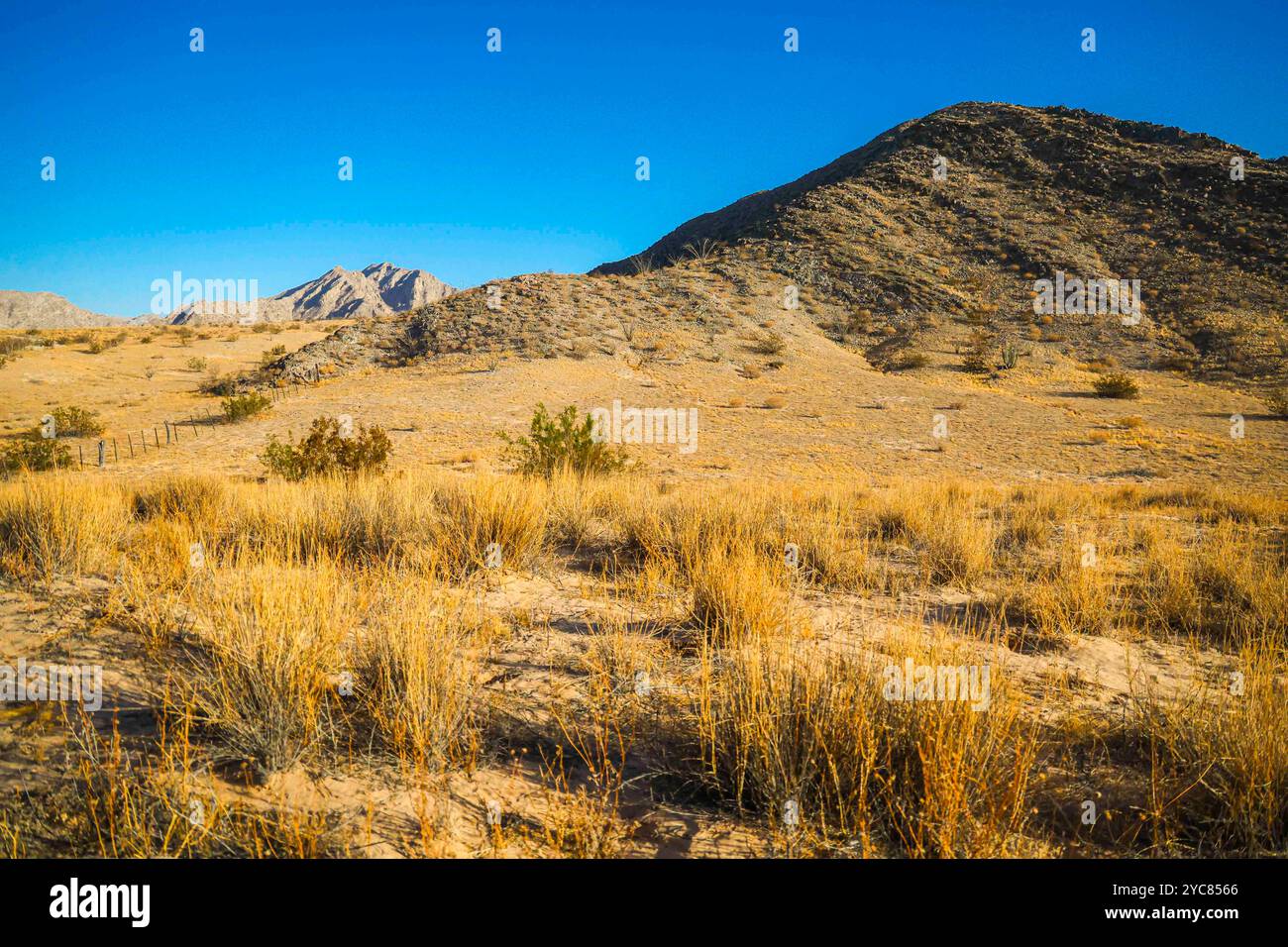 Mountain and valley of grassland, dry scrubland among other desert ...
