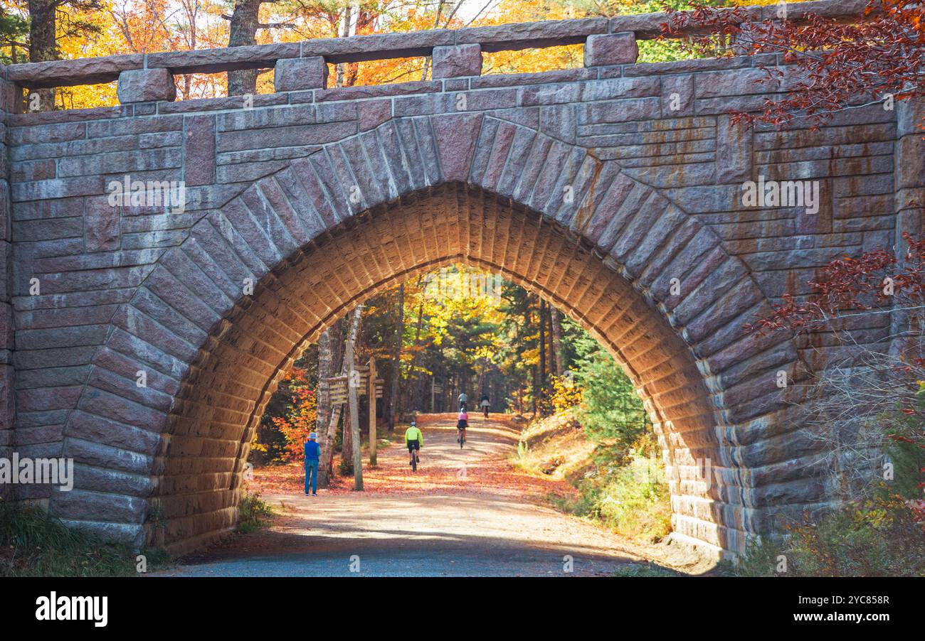 Fall Foliage in Acadia National Park Maine Eagle Lake Carriage Trail ...