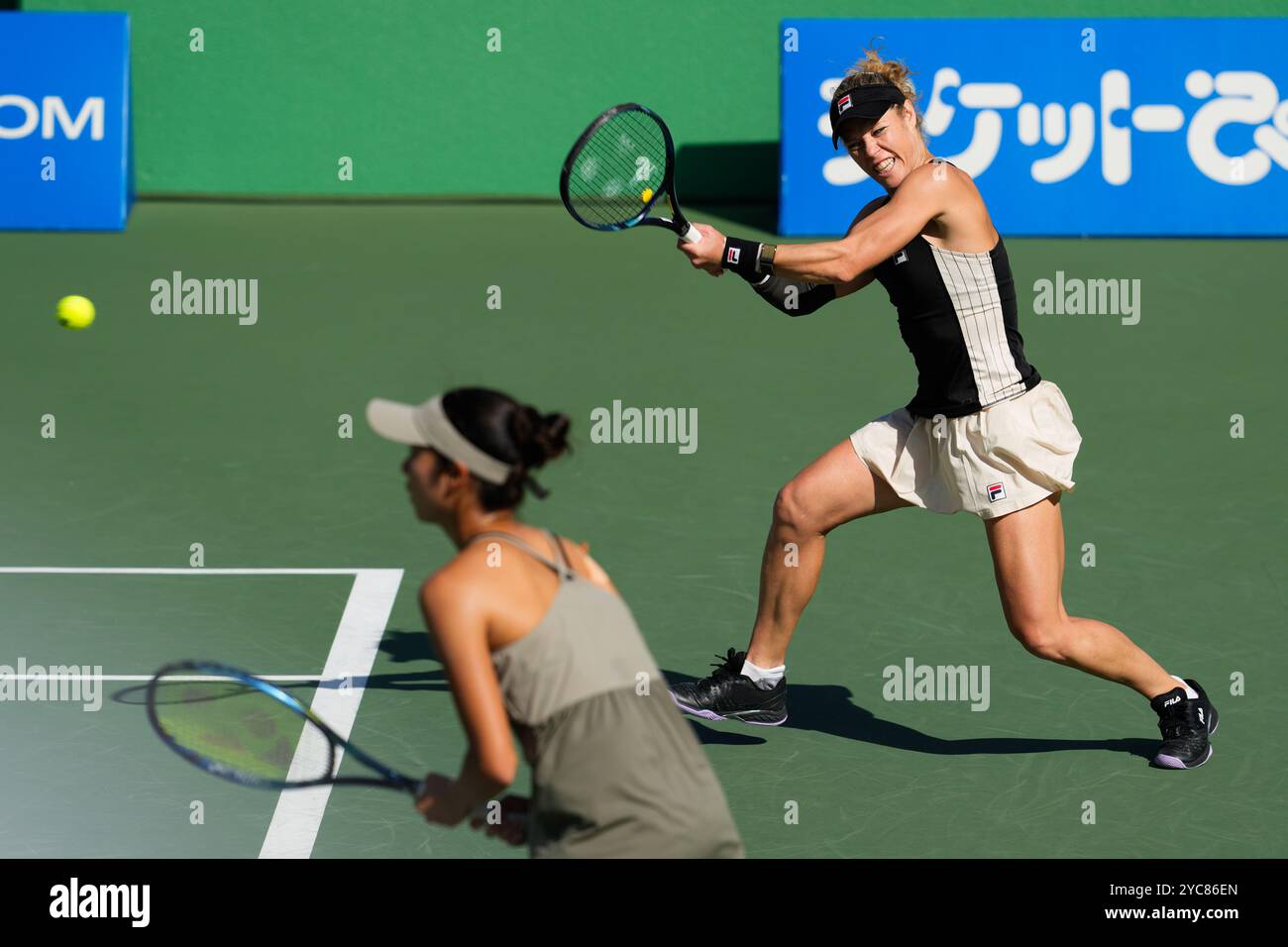 Osaka, Japan. 20th Oct, 2024. Laura Siegemund (GER) Tennis : Doubles Final Match at Morita ...
