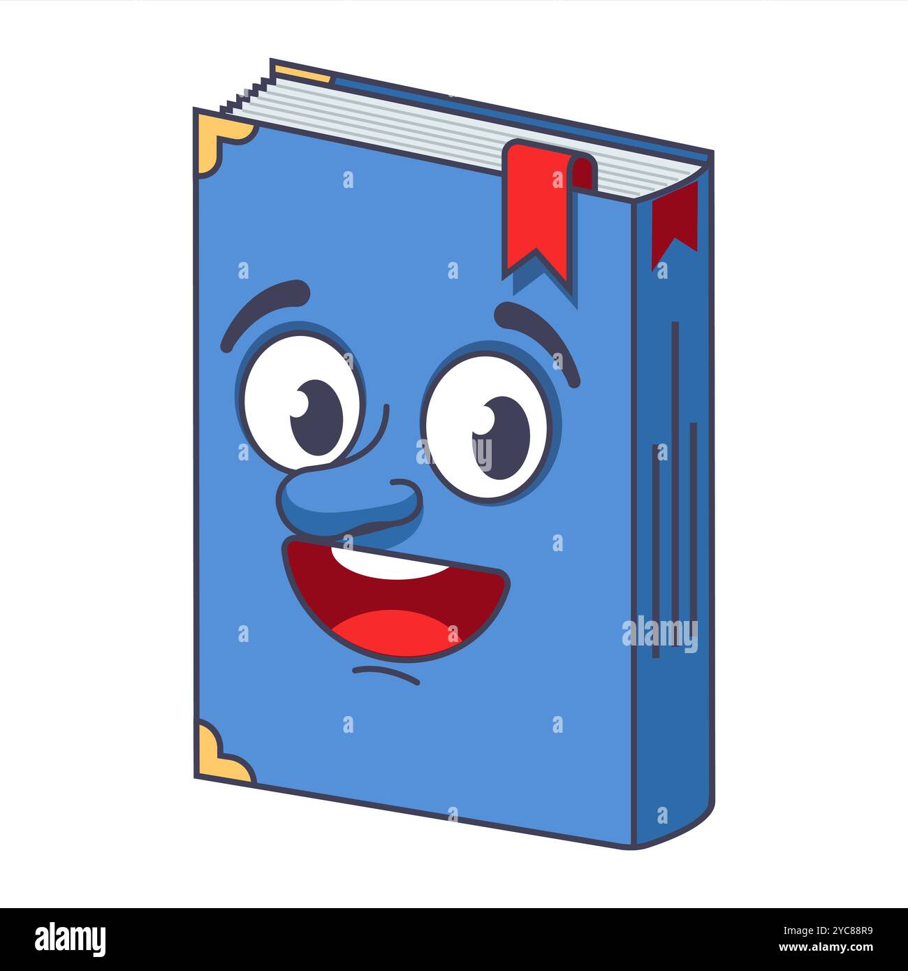 Smart book character icon hi-res stock photography and images - Alamy