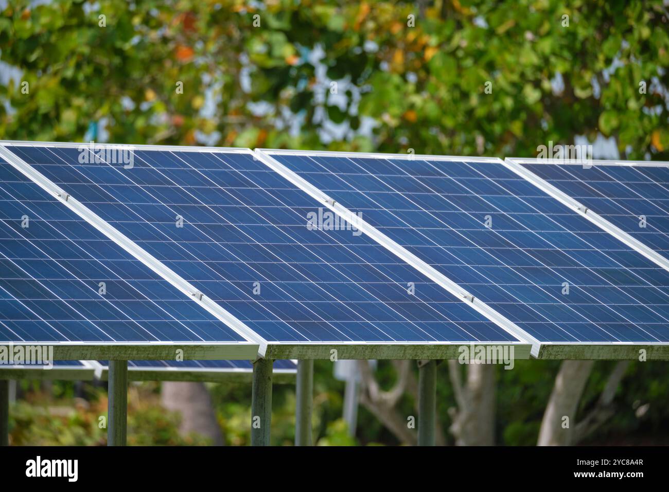 Sustainable electric power plant with solar photovoltaic panels for ...