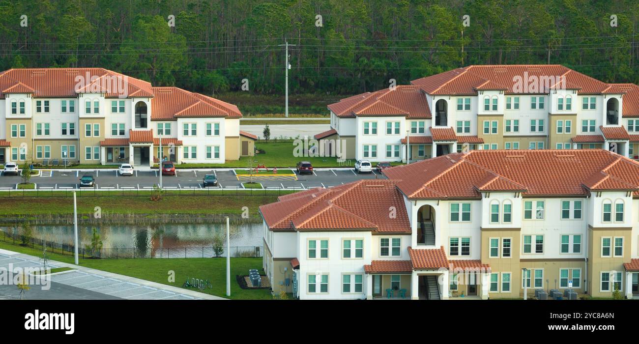 Aerial view florida suburban condos hi-res stock photography and images ...
