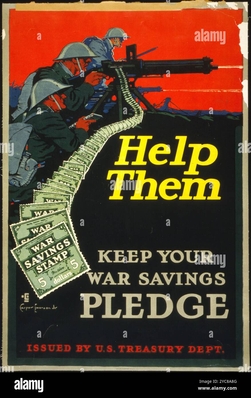 American World War One patriotic poster Stock Photo - Alamy