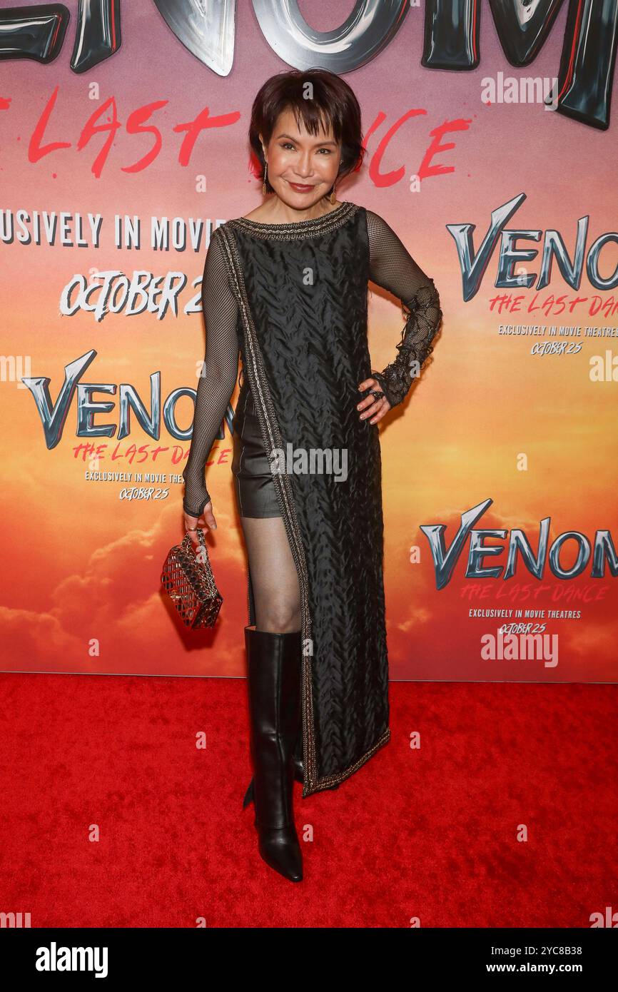 Actor Peggy Lu attends the premiere of "Venom: The Last Dance" at Regal ...