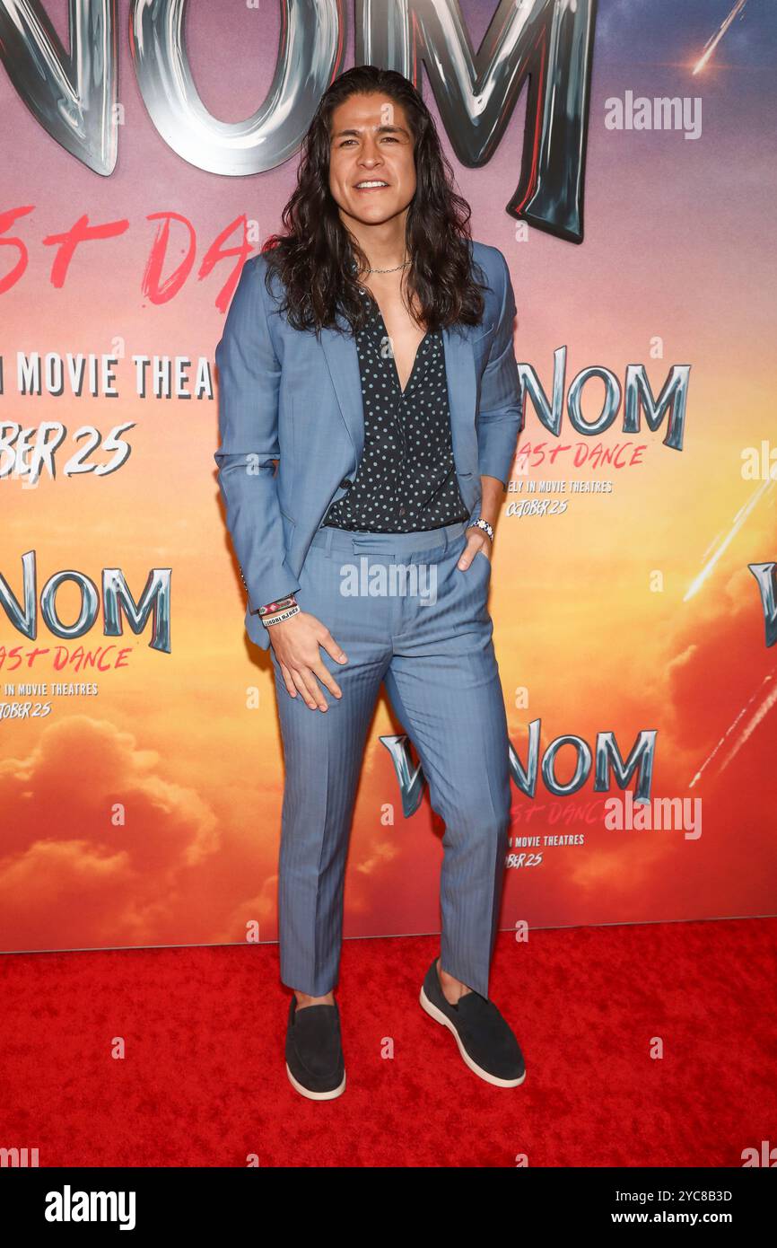 Actor Cristo Fernandez attends the premiere of "Venom: The Last Dance ...