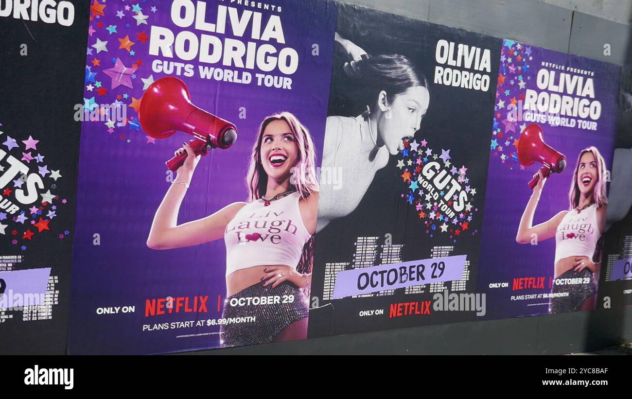 Los Angeles, California, USA 21st October 2024 Olivia Rodrigo Guts ...