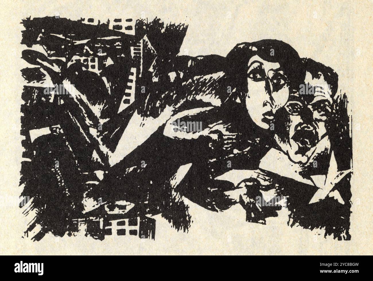 CONRAD FELIXMULLER.1897.LITHOGRAPHIE EN HOMMAGE A KARL LIEBKNECHT ET ...
