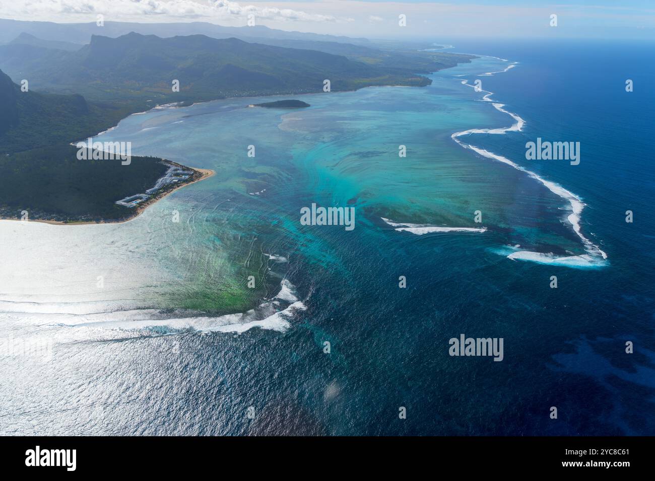 Explore the natural wonders of underwater waterfalls. This video shot ...