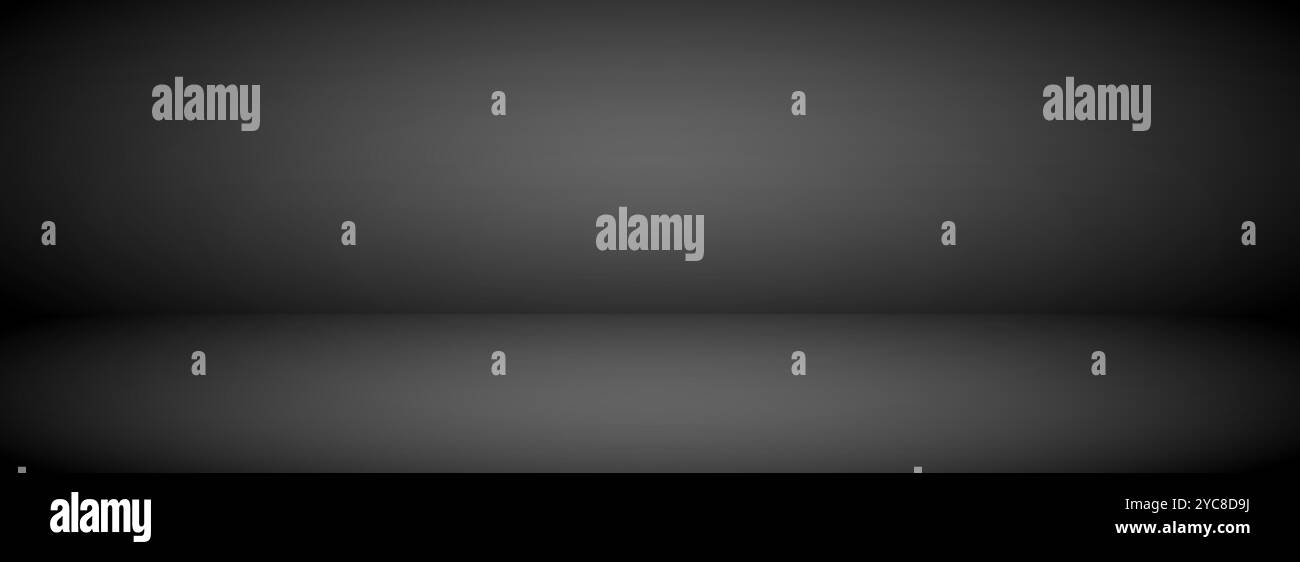 Black studio background. Dark noir room scene. Limbo esthetic backdrop ...