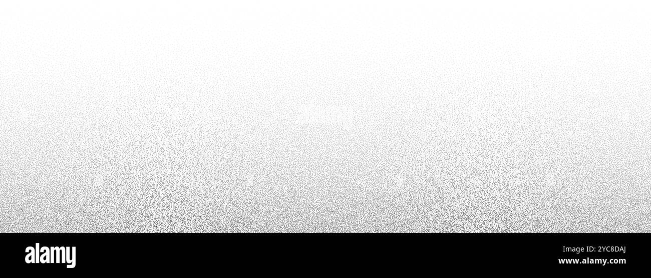 Stippled gradient texture. Fading grain dotted background. Sprayed ...