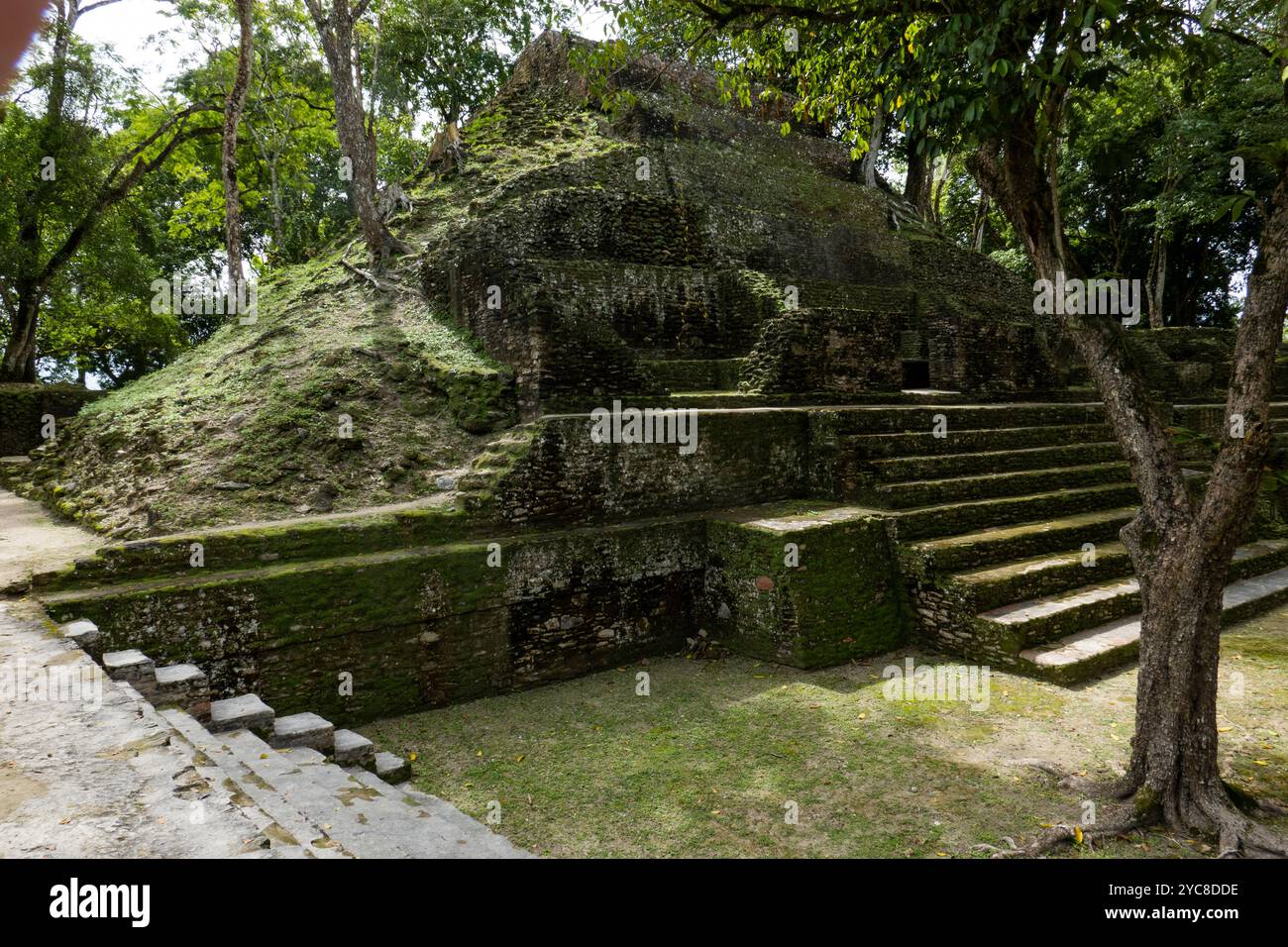 Cahal Pech Maya ruins in San Ignacio, Belize Stock Photo - Alamy