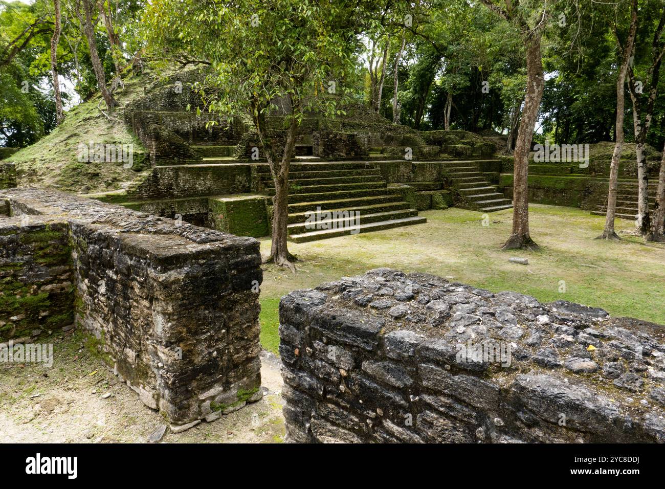 Cahal Pech Maya ruins in San Ignacio, Belize Stock Photo - Alamy