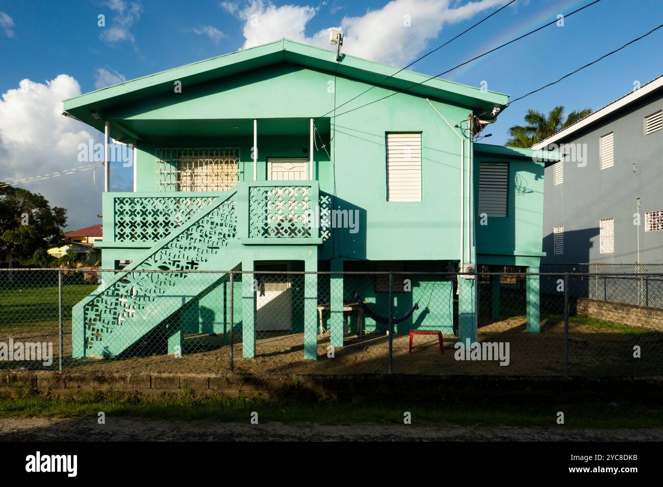 House in Dangriga, Belize Stock Photo - Alamy
