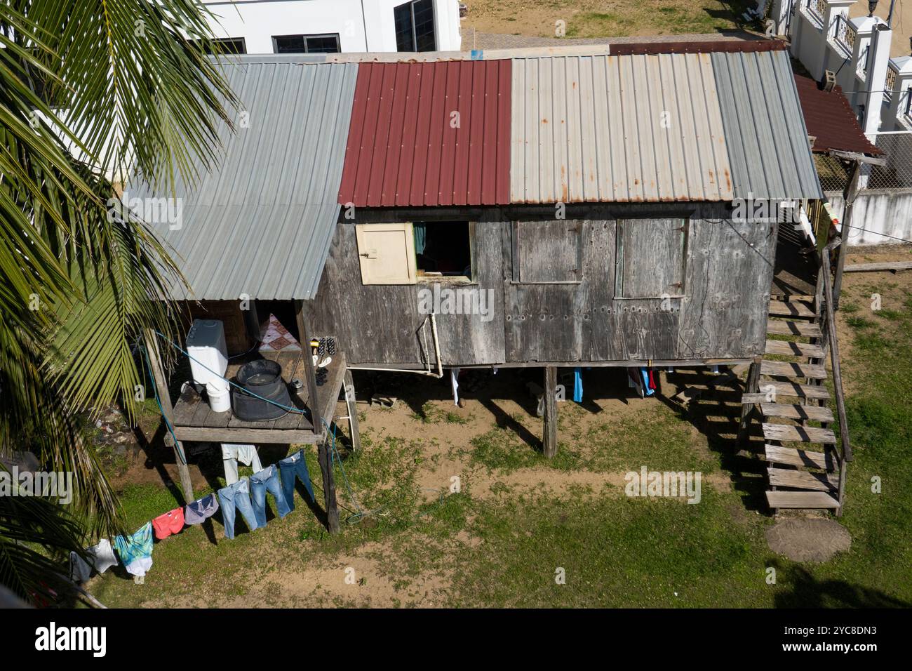 House in Dangriga, Belize Stock Photo - Alamy