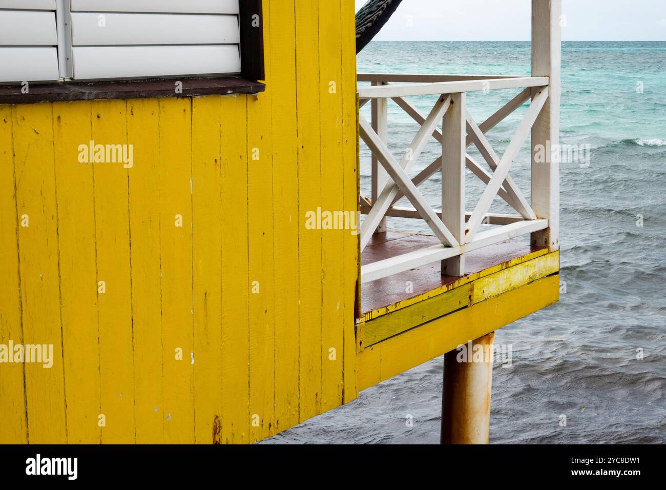 Cabins of the Paradise Tobacco Caye Resort on Tobacco Caye, Belize ...