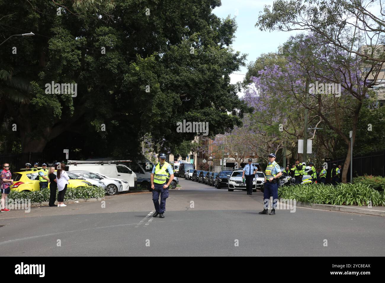 Sydney, Australia. 22nd October 2024. Crowds gather for King Charles ...
