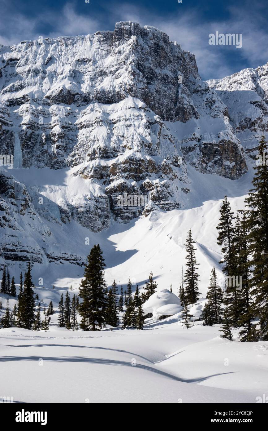 Mountains and snow, Banff National Park, Alberta, Canada Stock Photo ...