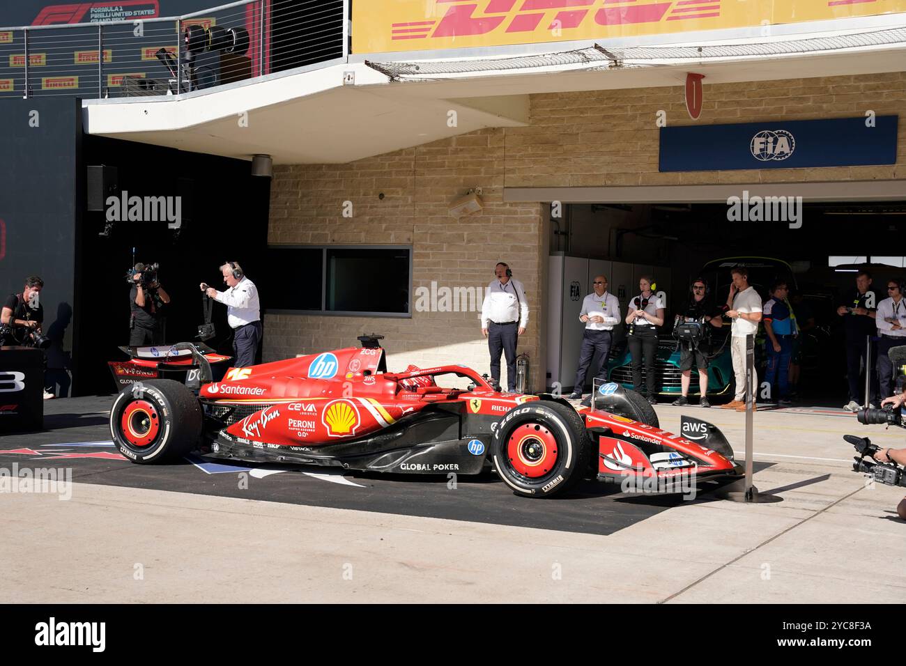 Austin, Texas, USA. 20th Oct, 2024. October 20, 2024: Charles Leclerc ...
