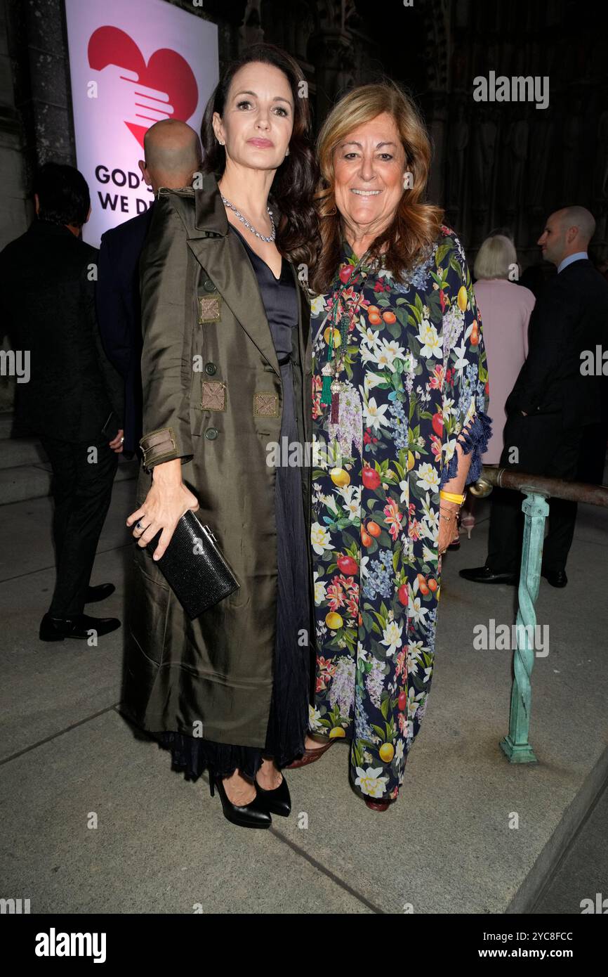 New York, United States. 21st Oct, 2024. Kristen Davis, Fern Mallis ...