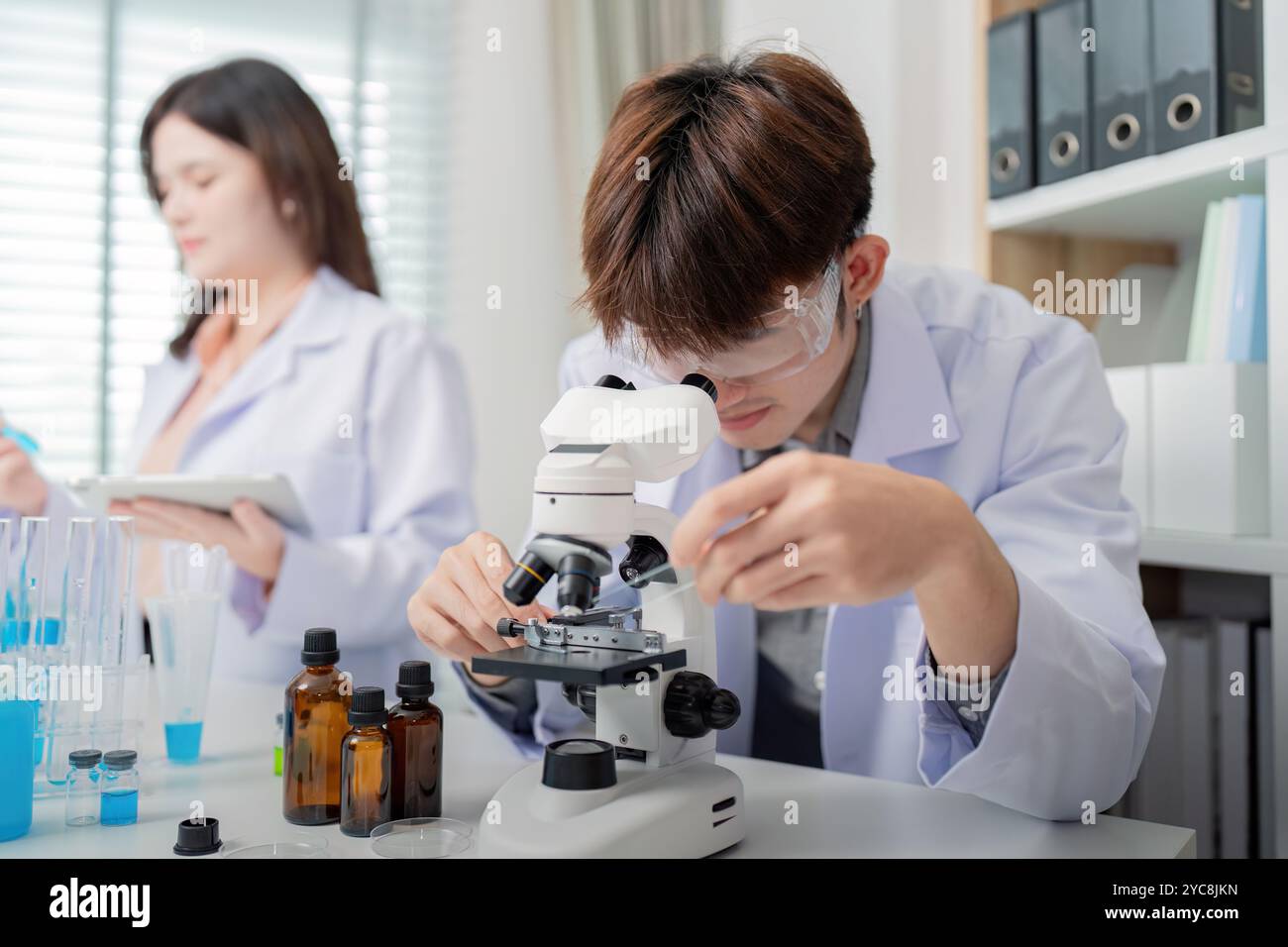 Microscope observations hi-res stock photography and images - Alamy