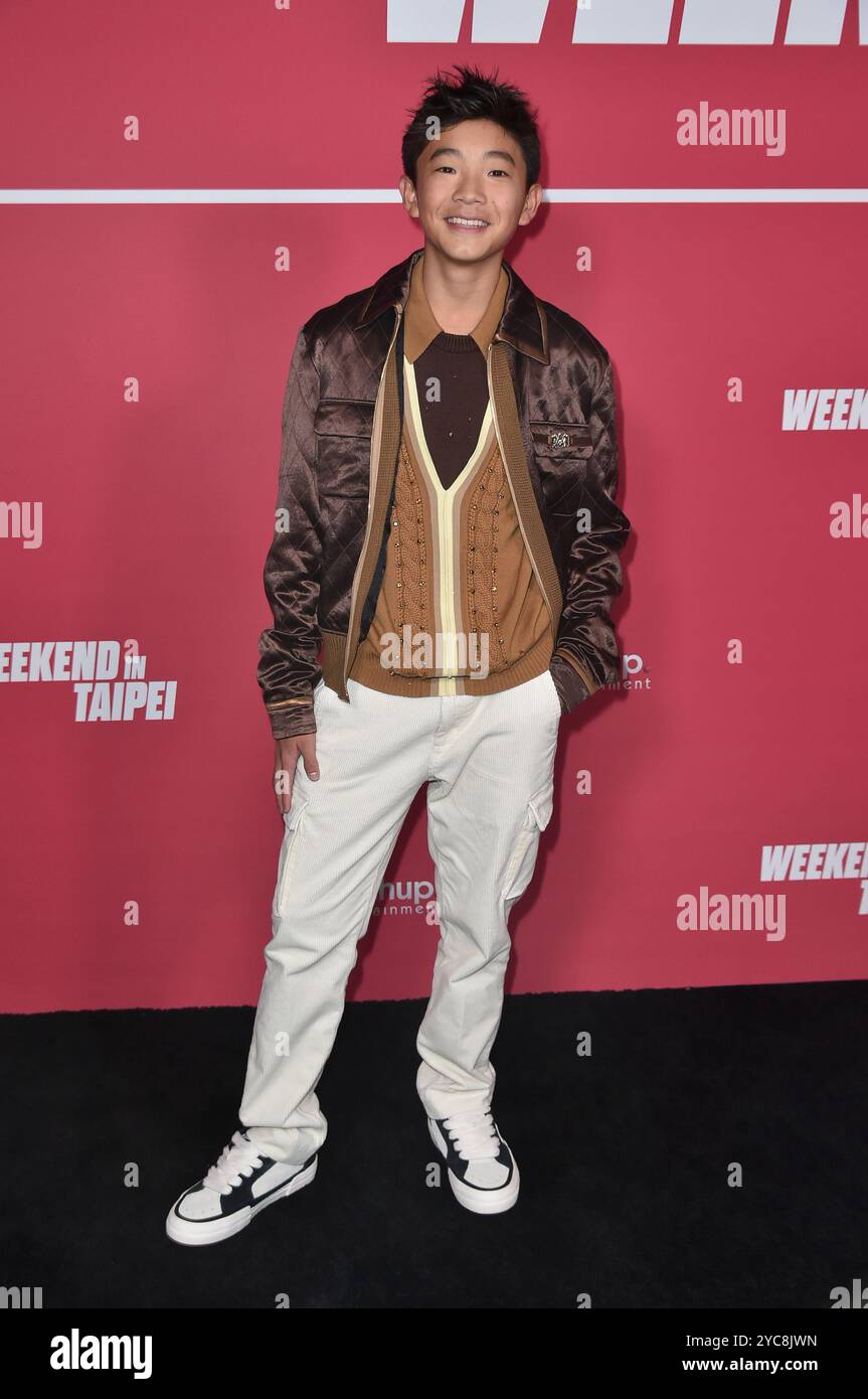 Wyatt Yang arrives at the premiere of "Weekend in Taipei" on Monday ...