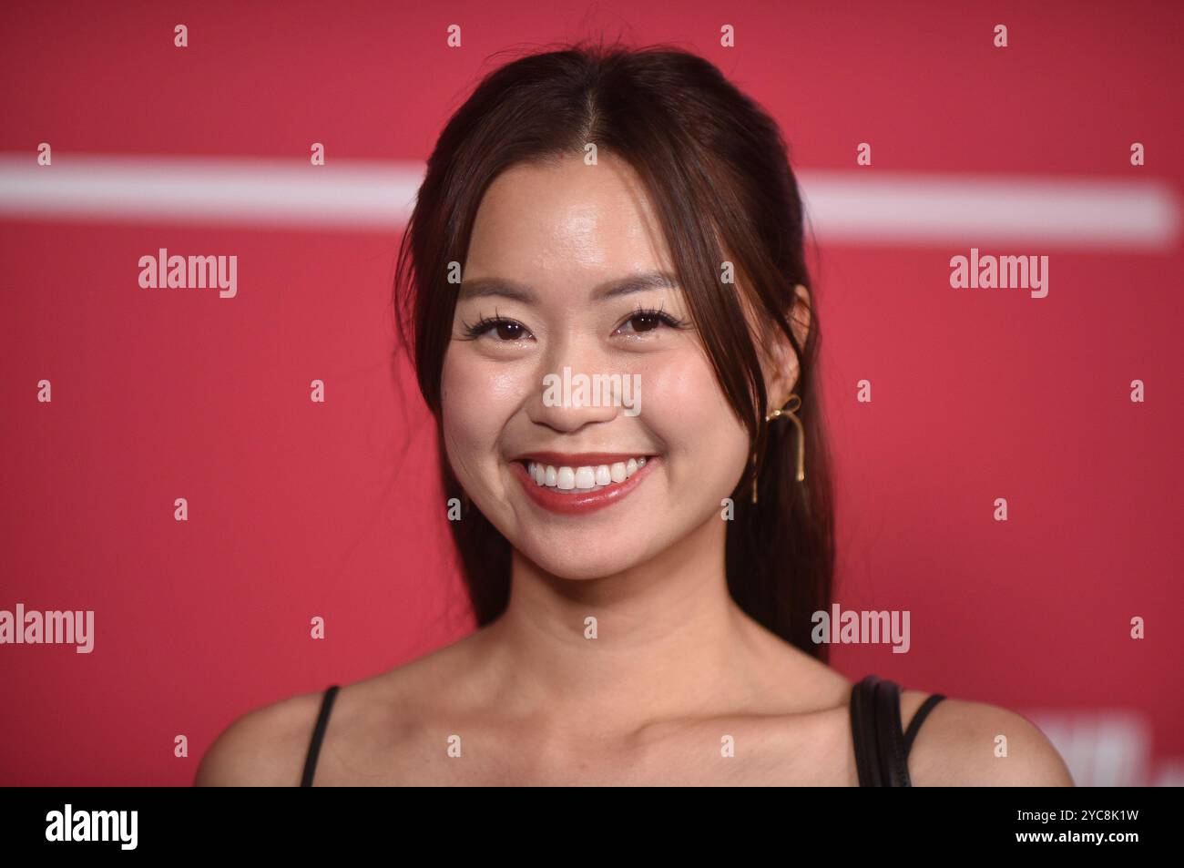 Chloe Shih arrives at the premiere of "Weekend in Taipei" on Monday, Oct. 21, 2024, at Solotech ...