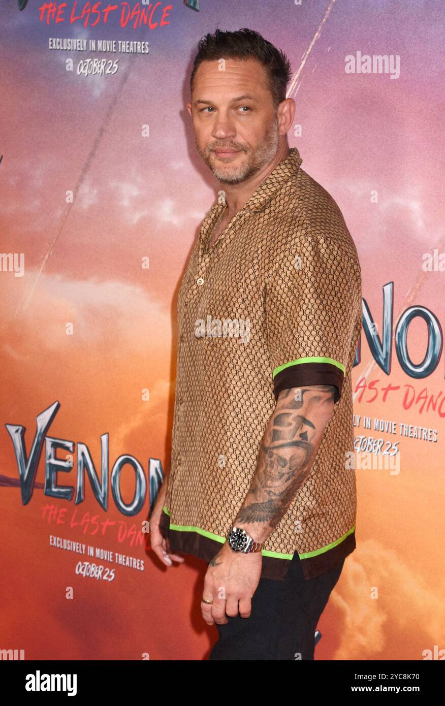 New York, NY, USA. 21st Oct, 2024. Tom Hardy at the NY premiere of ...